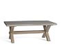 Abbott Concrete & Acacia Rectangular Outdoor Coffee Table | Pottery Barn