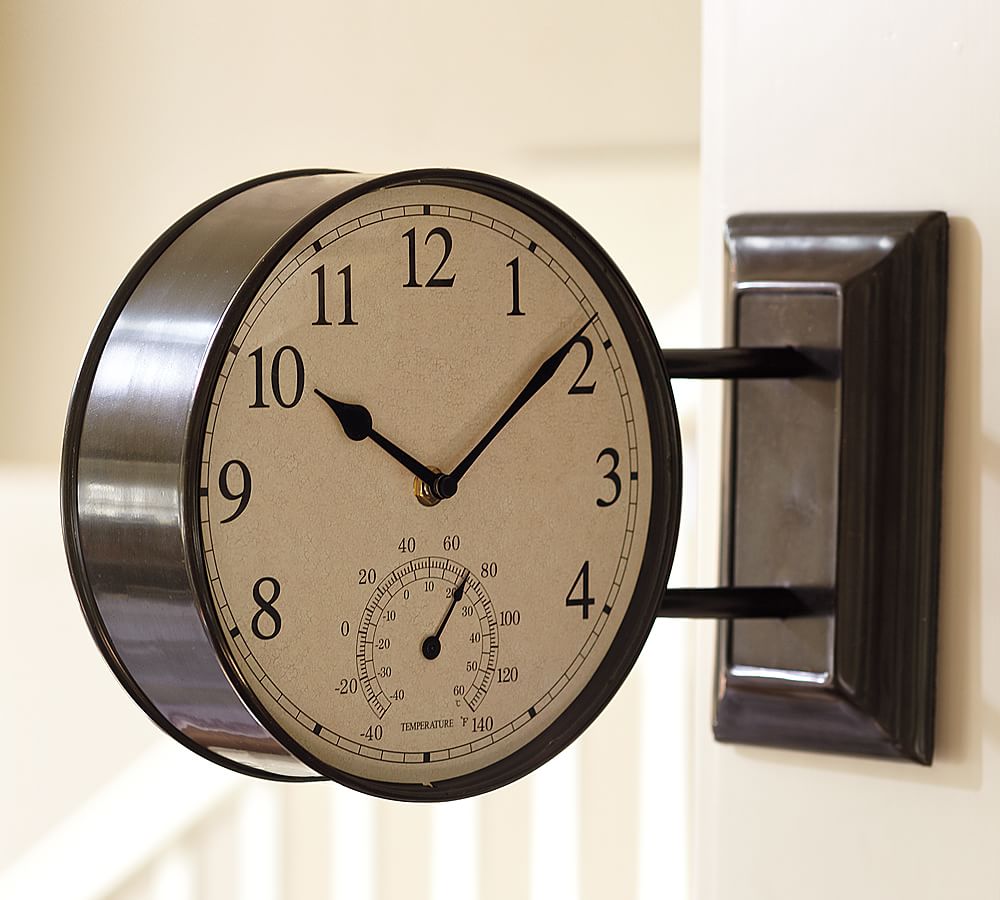 Side-Mounted Station Clock | Pottery Barn