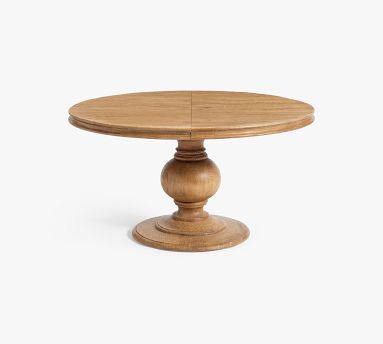 Heritage Farmhouse Pedestal Extending Dining Table | Pottery Barn