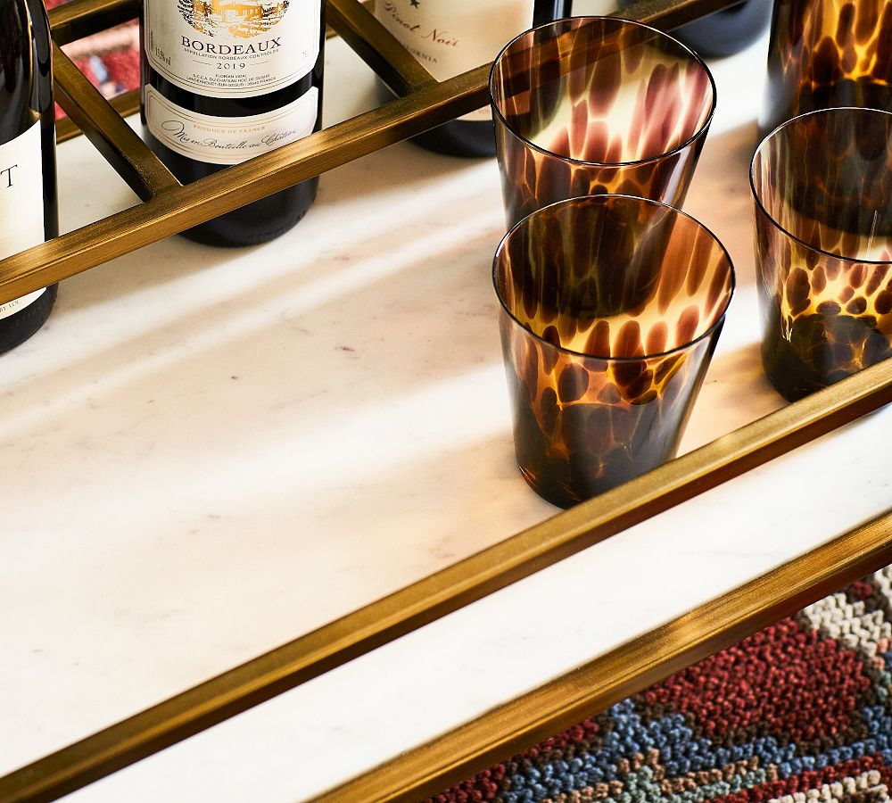 Delaney Marble Bar Cart | Pottery Barn