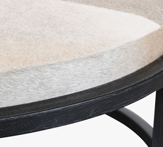 Veka Round Hair on Hide Nesting Coffee Tables | Pottery Barn