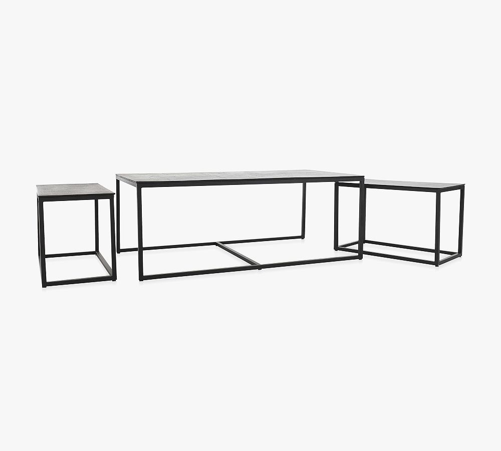 Nova Rectangular Metal Nesting Coffee Tables | Pottery Barn