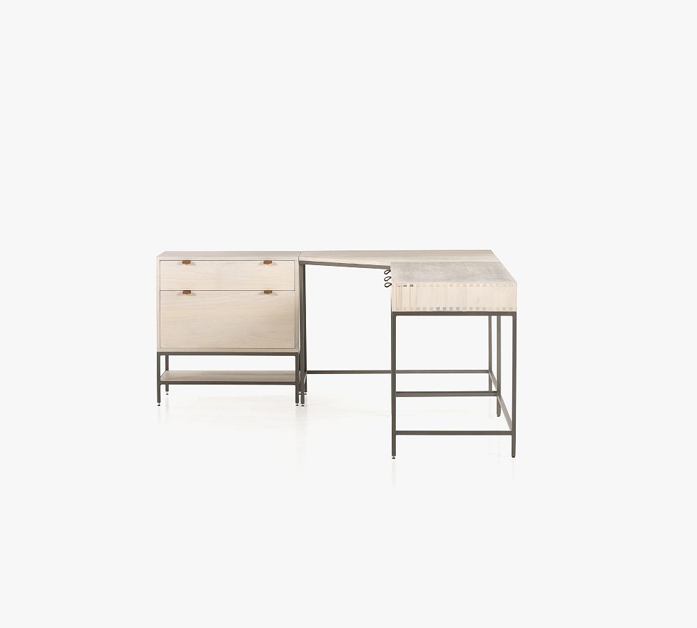 Graham Corner Desk with File Cabinet | Pottery Barn