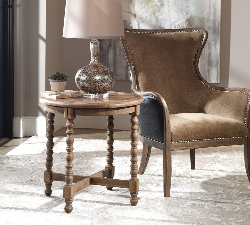 Tresle Round End Table | Pottery Barn