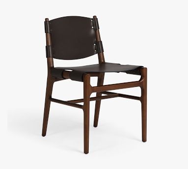 Izzy Leather Dining Chair- Set of 2 | Pottery Barn