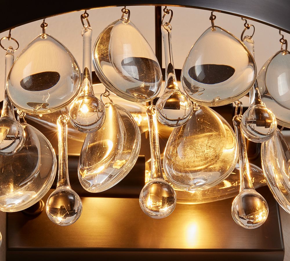 Clarissa Modern Crystal Sconce | Pottery Barn