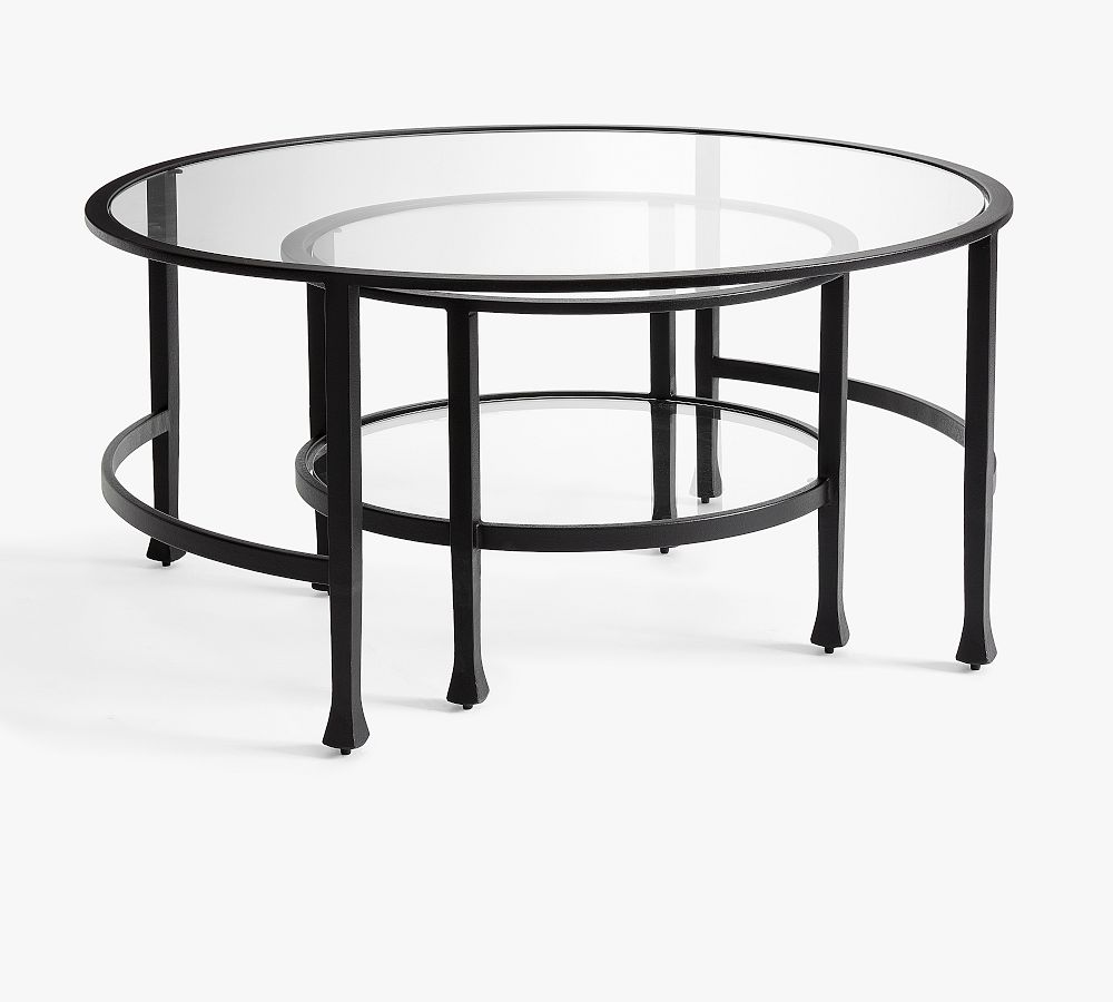 Tanner Round Nesting Coffee Table | Pottery Barn