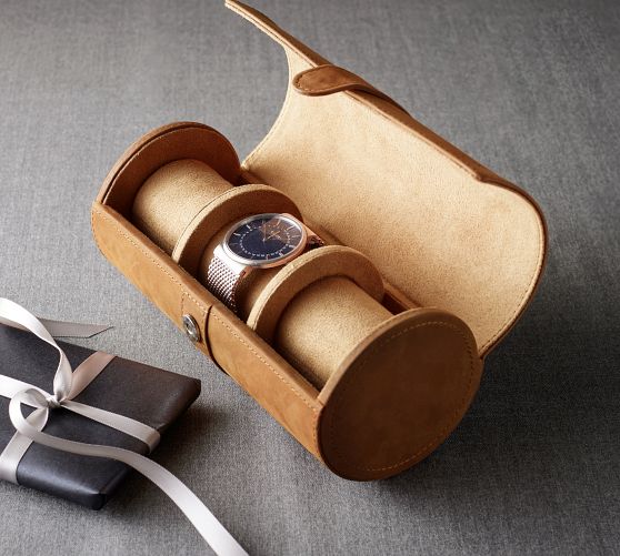 Grant Leather Watch Roll | Pottery Barn