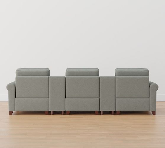 Cameron Roll Arm Upholstered Power Reclining Sofa | Pottery Barn