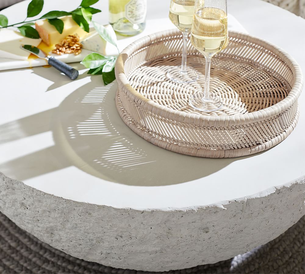 Eden Handwoven Rattan Trays | Pottery Barn