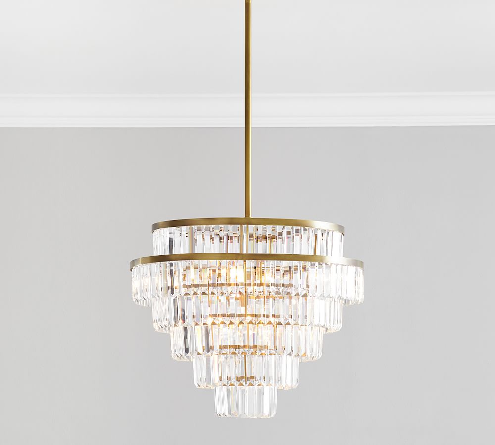 Gemma Crystal Round Chandelier | Pottery Barn