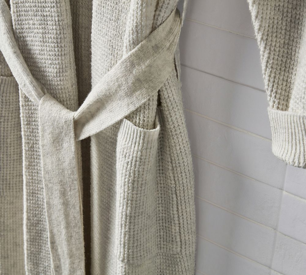 Cozy Thermal Sweater Robe | Pottery Barn
