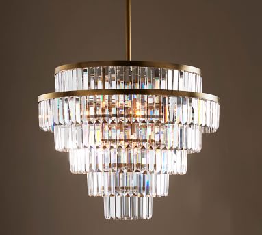 Gemma Crystal Round Chandelier | Pottery Barn