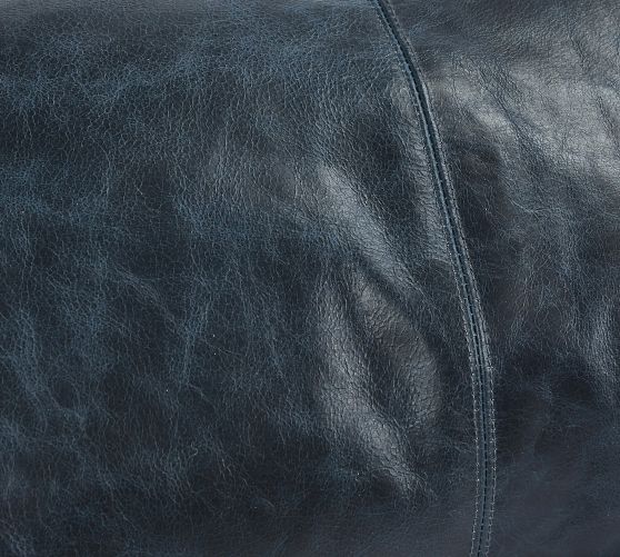 Gaona Leather Lumbar Pillow | Pottery Barn
