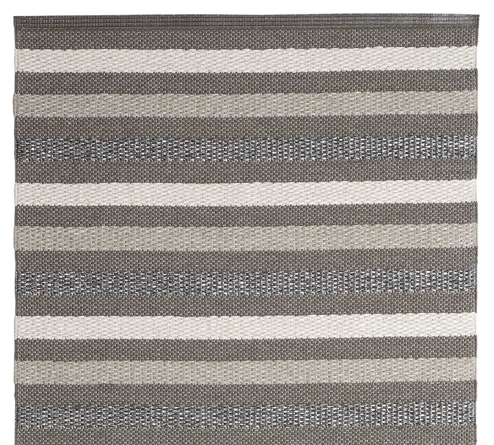 Pappelina Grace Striped Reversible Outdoor Rug | Pottery Barn