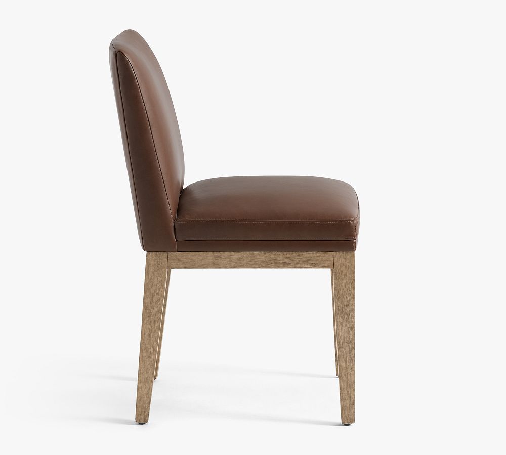 Jake Leather Dining Chair | Pottery Barn