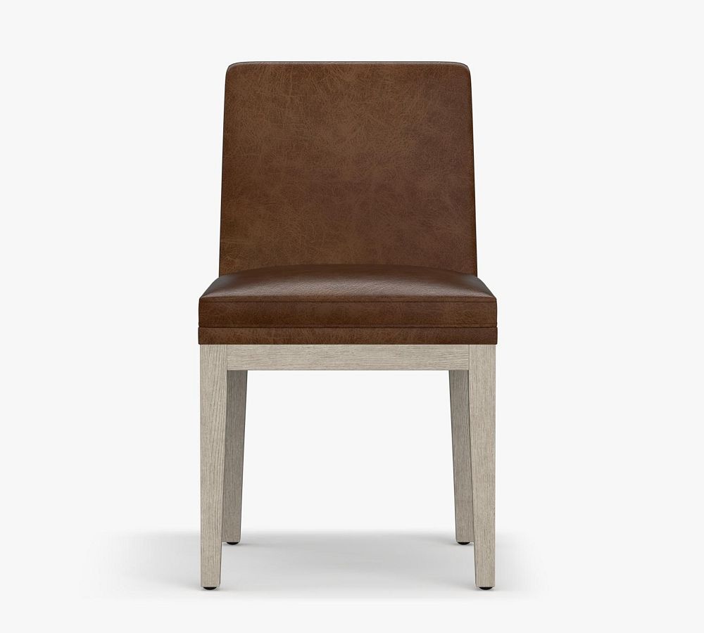 Jake Leather Dining Chair | Pottery Barn