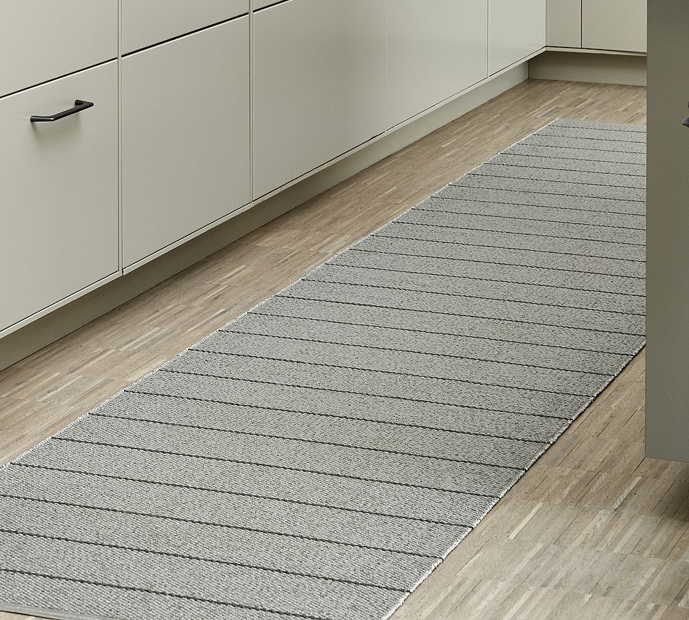 Pappelina Carl Striped Reversible Outdoor Rug | Pottery Barn