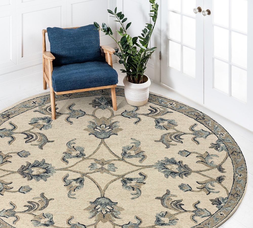Hallie Hand-Tufted Round Rug | Pottery Barn