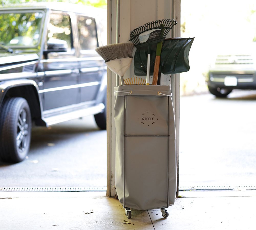 Industrial Vinyl Caddie with Wheels | Pottery Barn
