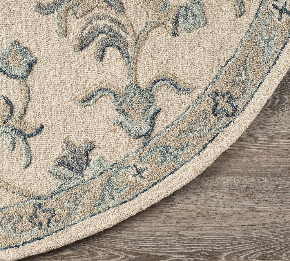Hallie Hand-Tufted Round Rug | Pottery Barn