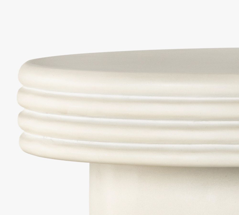 Champman Round Concrete Outdoor End Tables, Set of 2 | Pottery Barn