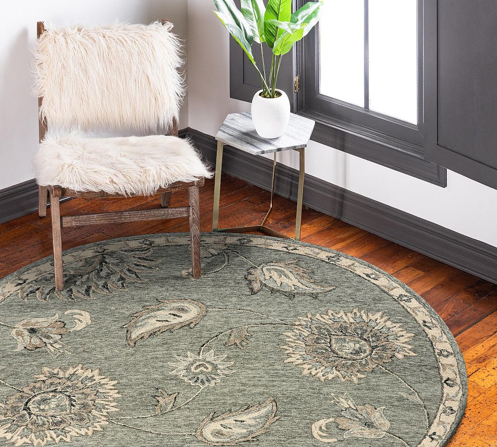 Brynn Hand-Tufted Round Rug | Pottery Barn