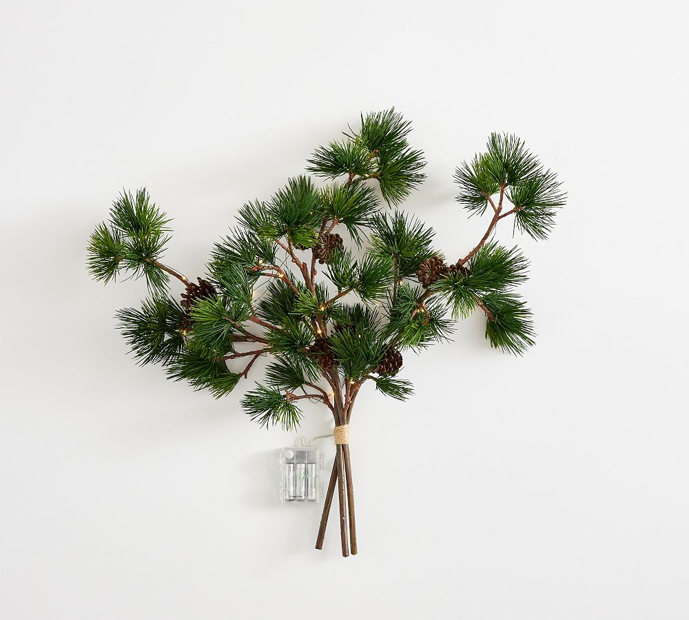 Lit Faux Pine Bundle | Pottery Barn