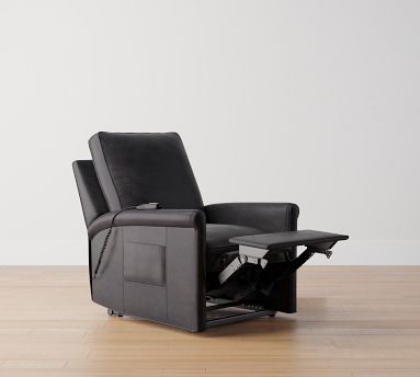 Tyler Roll Arm Leather Power Lift Recliner | Pottery Barn