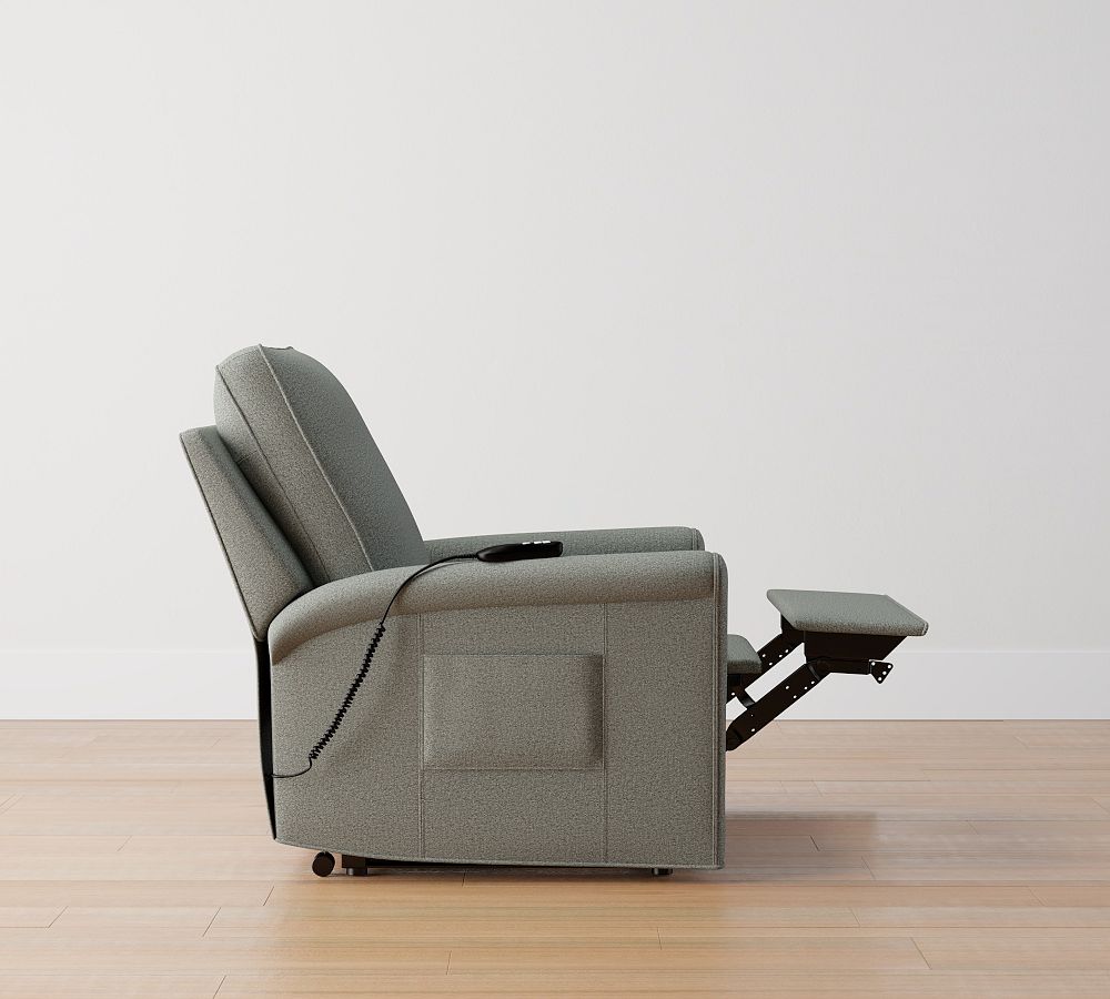 Tyler Roll Arm Upholstered Power Lift Recliner | Pottery Barn