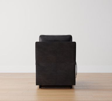 Tyler Square Arm Leather Power Lift Recliner | Pottery Barn