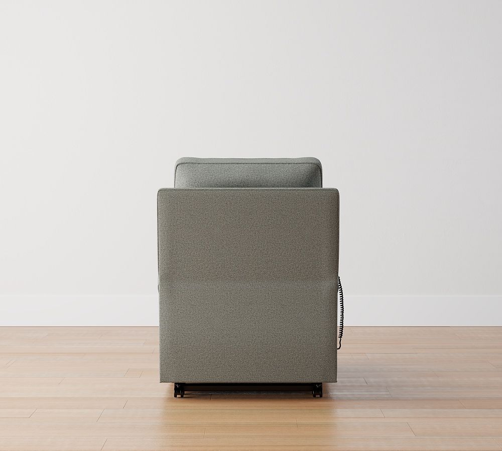 Tyler Square Arm Upholstered Power Lift Recliner | Pottery Barn