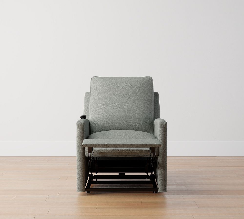 Tyler Square Arm Upholstered Power Lift Recliner | Pottery Barn