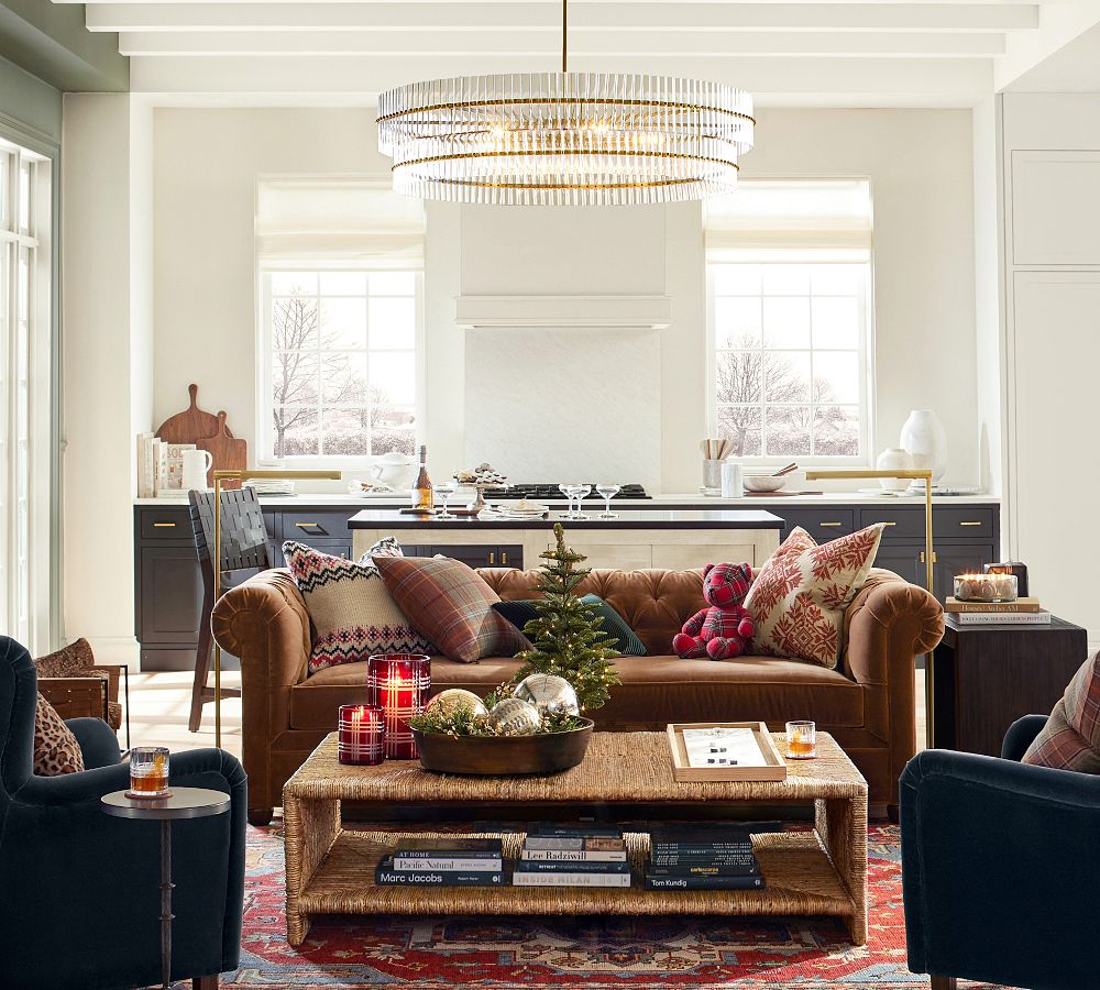 Mallory Crystal Round Chandelier | Pottery Barn