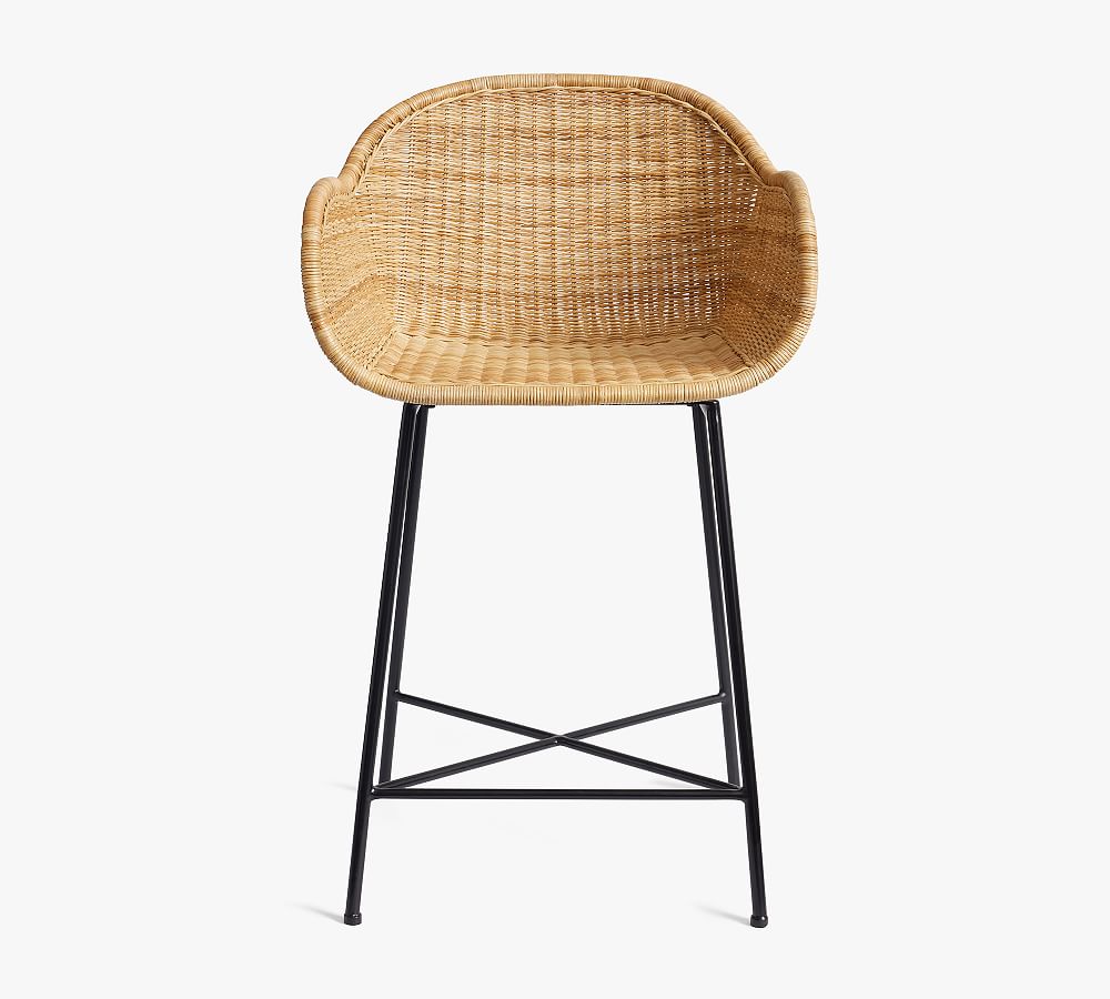 Grove Woven Stool | Pottery Barn