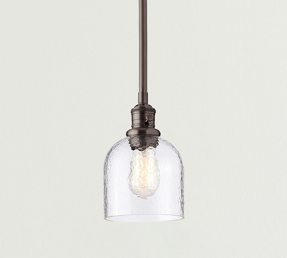 Textured Glass Pole Pendant | Pottery Barn