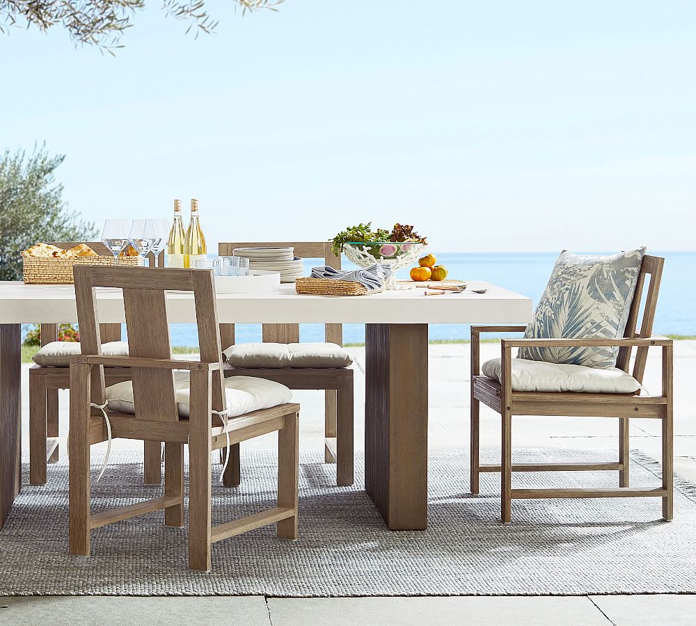 Indio Eucalyptus Outdoor Dining & Armchairs | Pottery Barn