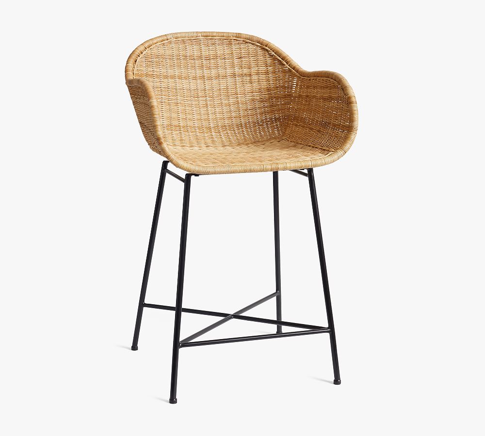 Grove Woven Stool | Pottery Barn