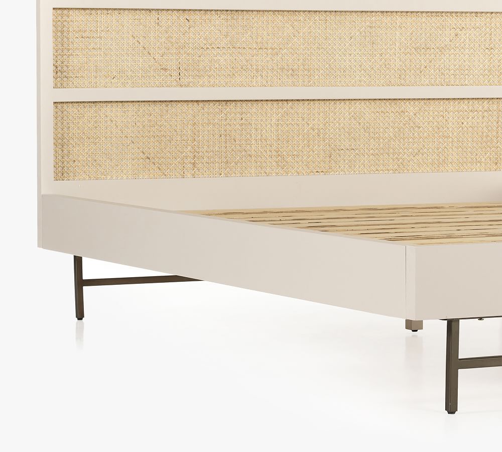 Beltan Cane Platform Bed | Pottery Barn