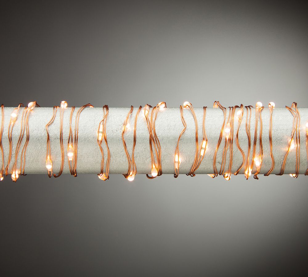 Micro LED String Lights On Copper Wire | Pottery Barn