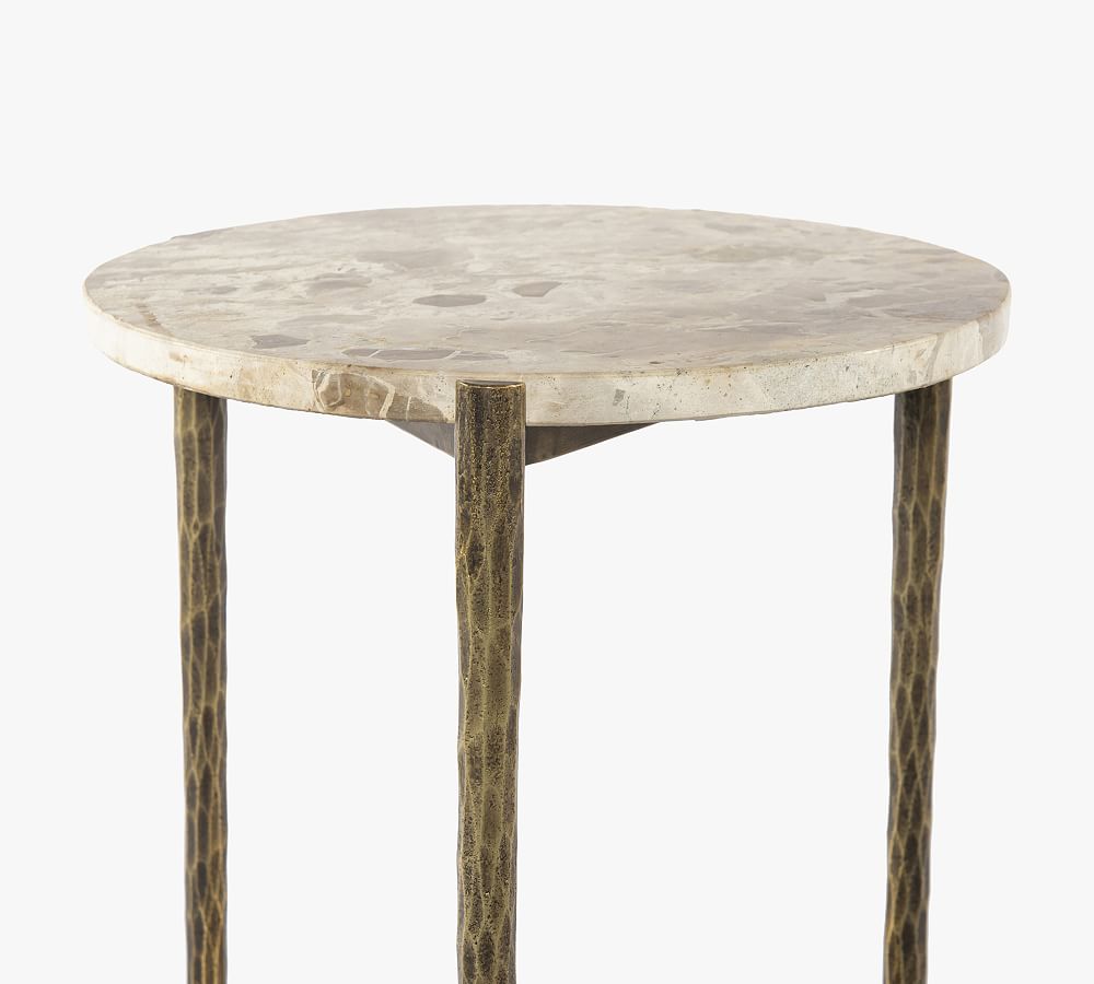 Rowan Marble Round End Table | Pottery Barn