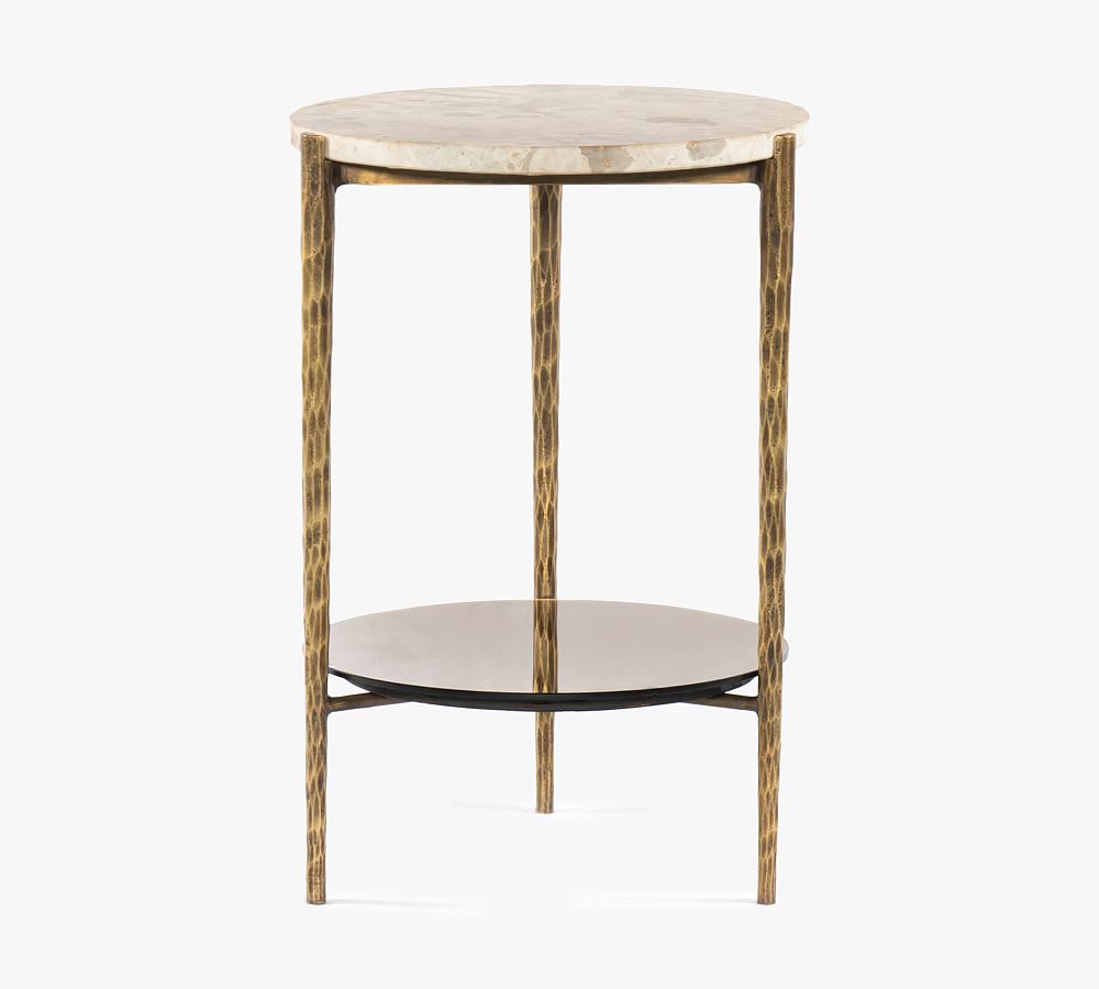 Rowan Marble Round End Table | Pottery Barn