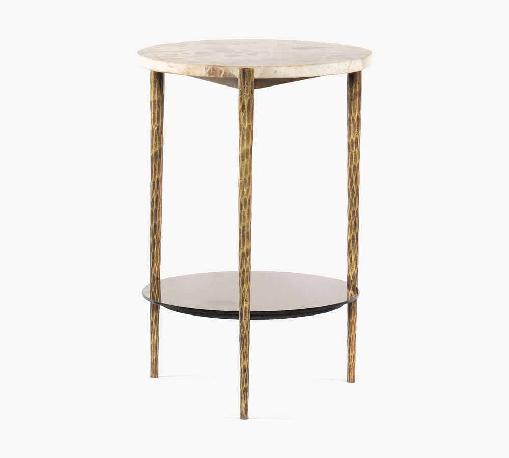 Rowan Marble Round End Table | Pottery Barn