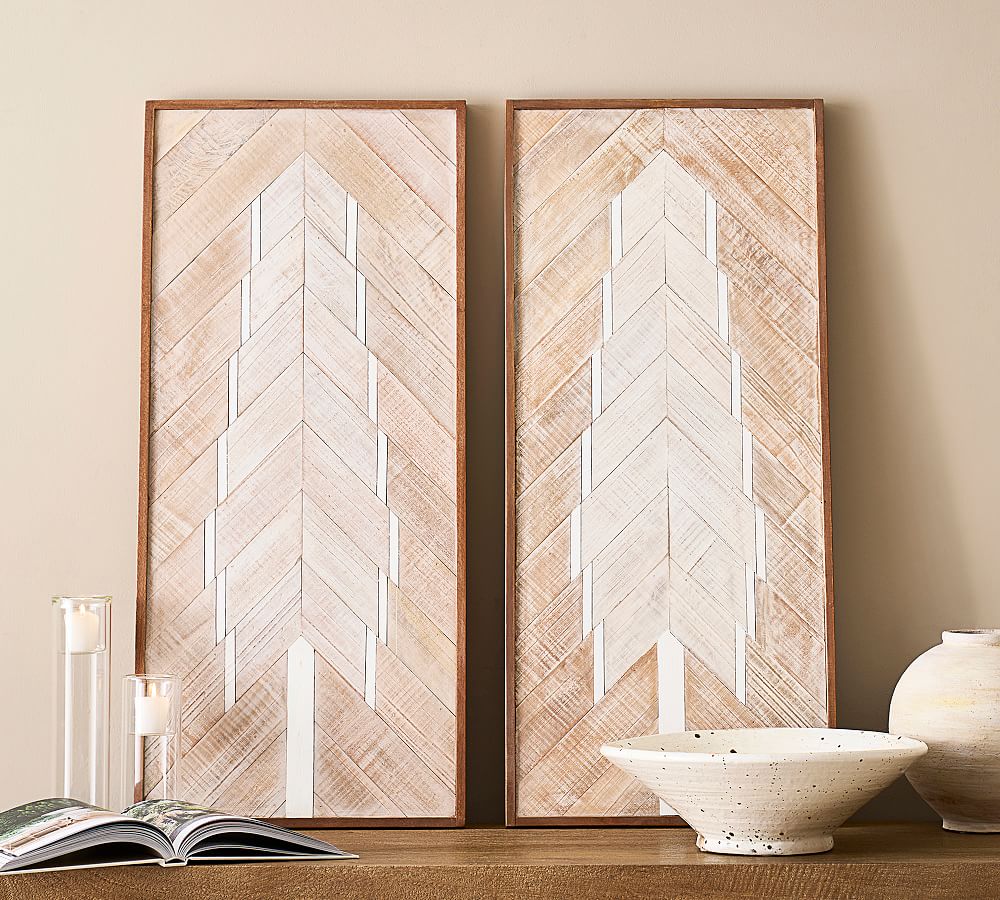 Planked Pine Wall Art | Pottery Barn