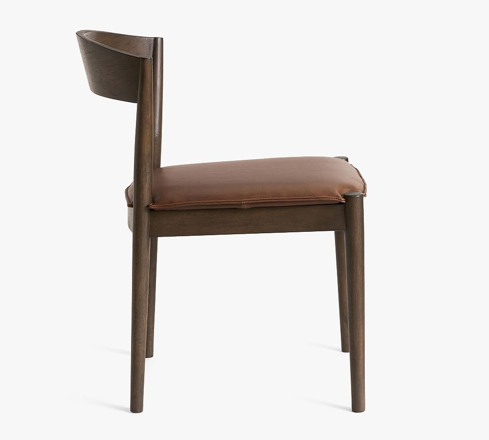 Milo Leather Dining Chair, Set of 2 | Pottery Barn