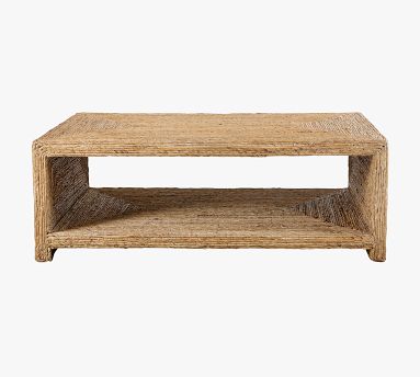 Noah Rectangular Woven Coffee Table | Pottery Barn