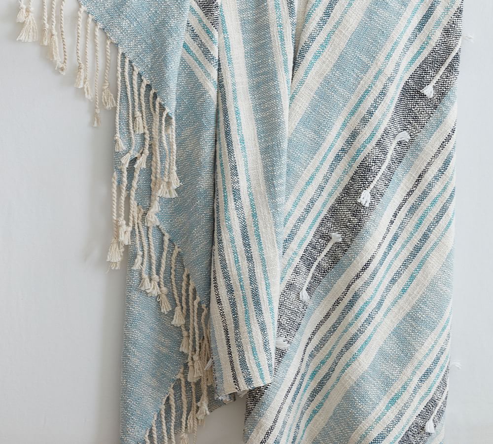 Roxy Yarn Dye Throw Blanket | Pottery Barn