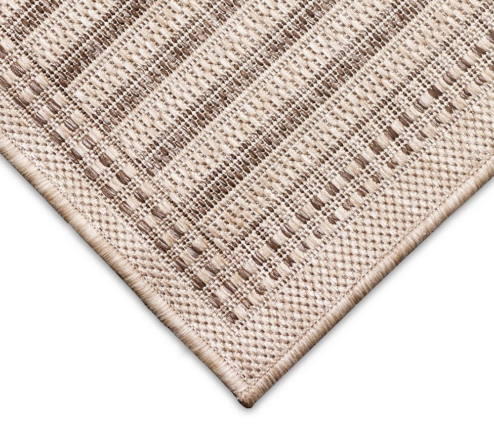 Elnara Border Outdoor Performance Rug | Pottery Barn