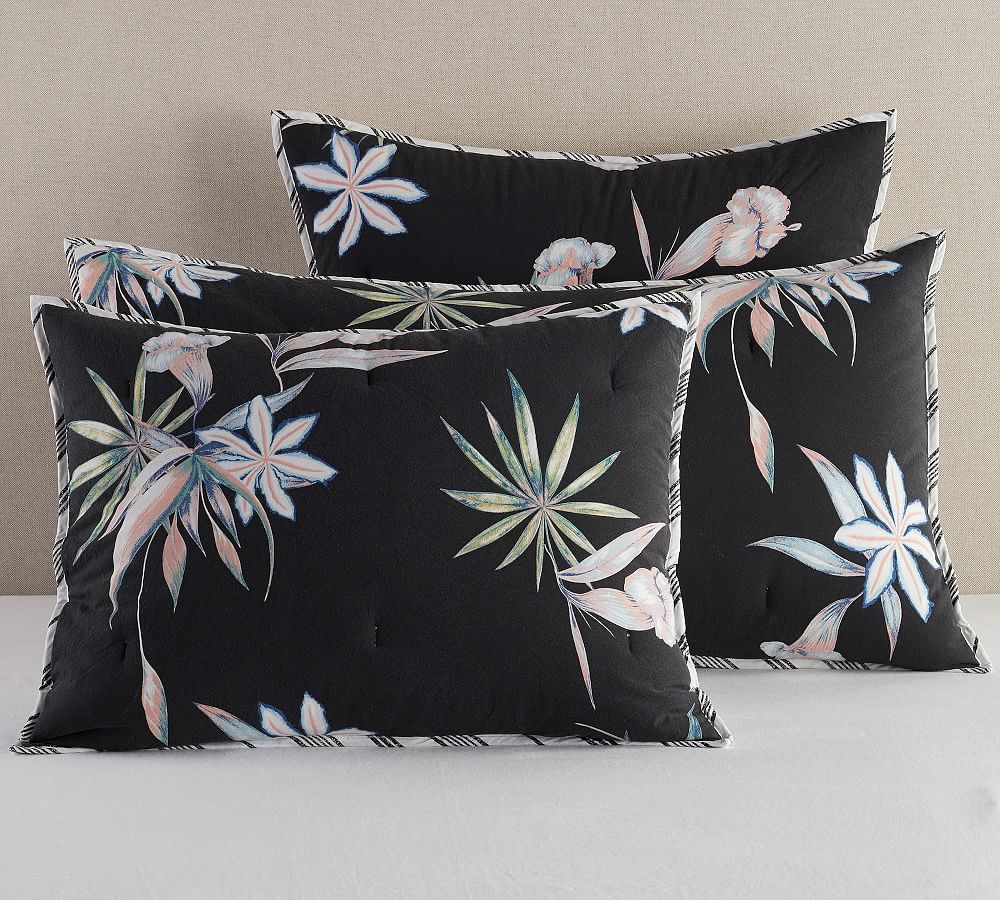 Roxy Sun Washed Percale Island Life Sham | Pottery Barn