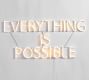 Everything Is Possible Lit Sign | Pottery Barn